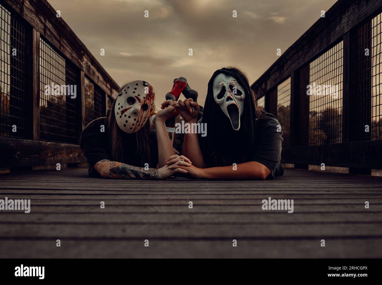 Spooky Best Friends Stock Photo - Alamy