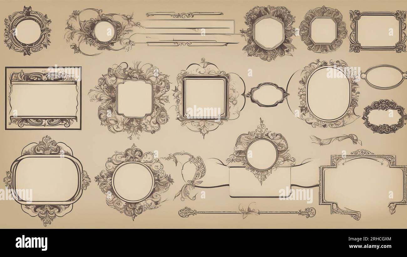 Vintage Shape Outline