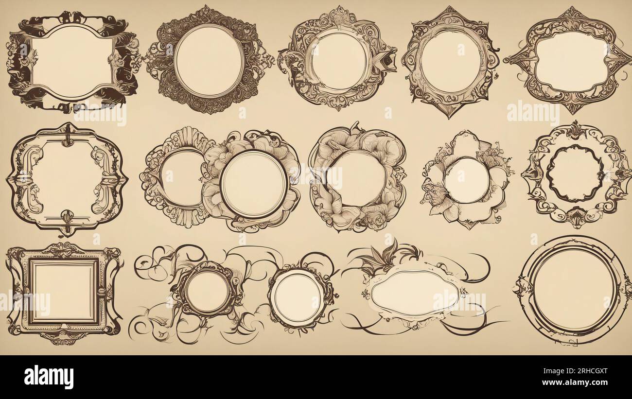 Vintage Shape Outline