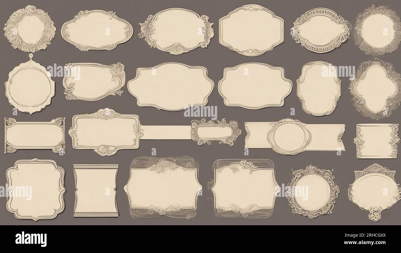 Vintage Shape Outline