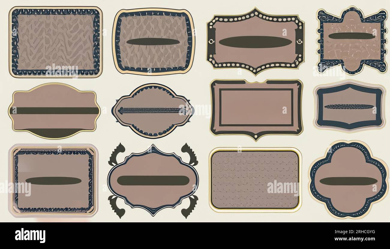 Vintage Shape Template