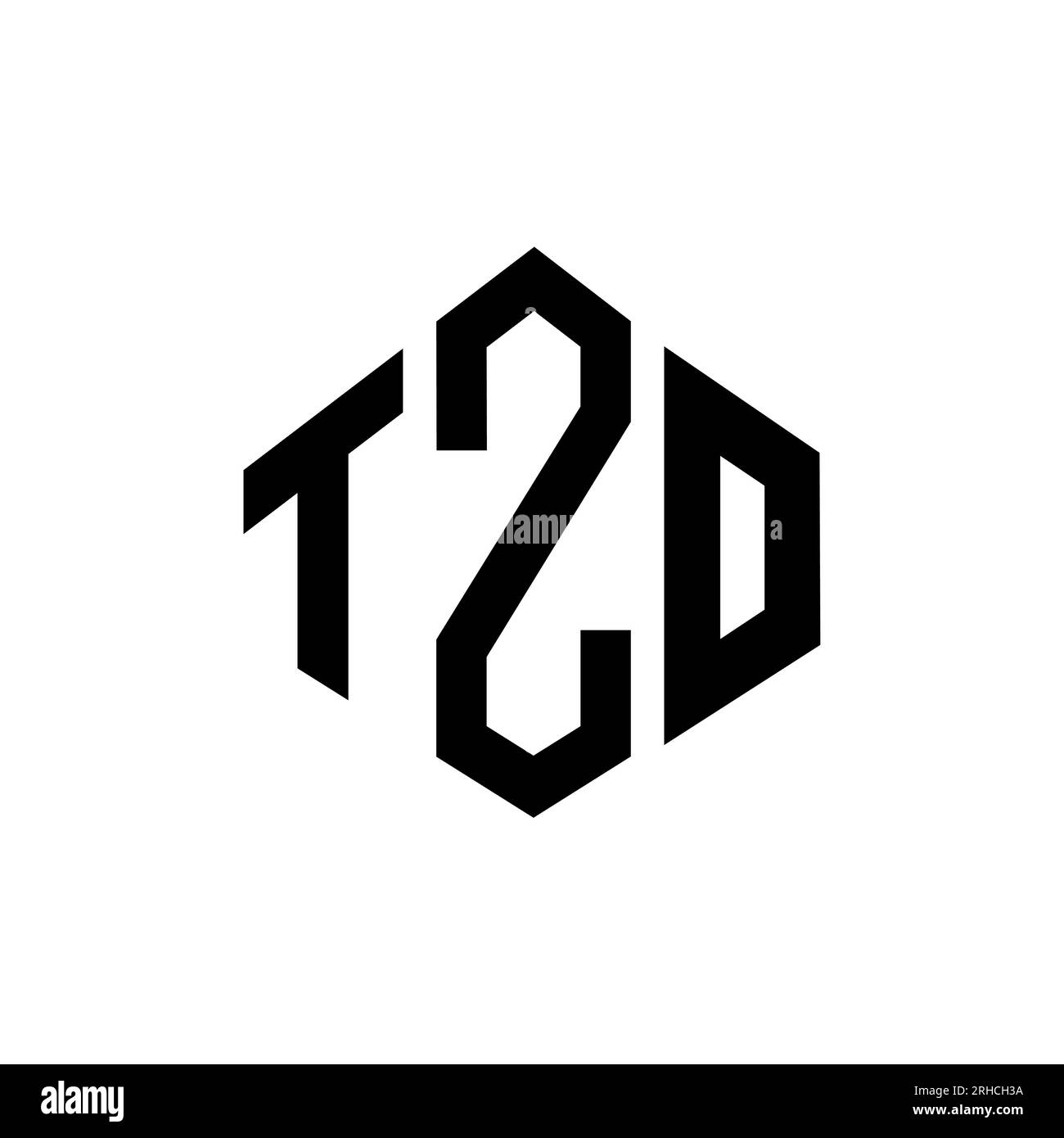 TZO letter logo design with polygon shape. TZO polygon and cube shape ...