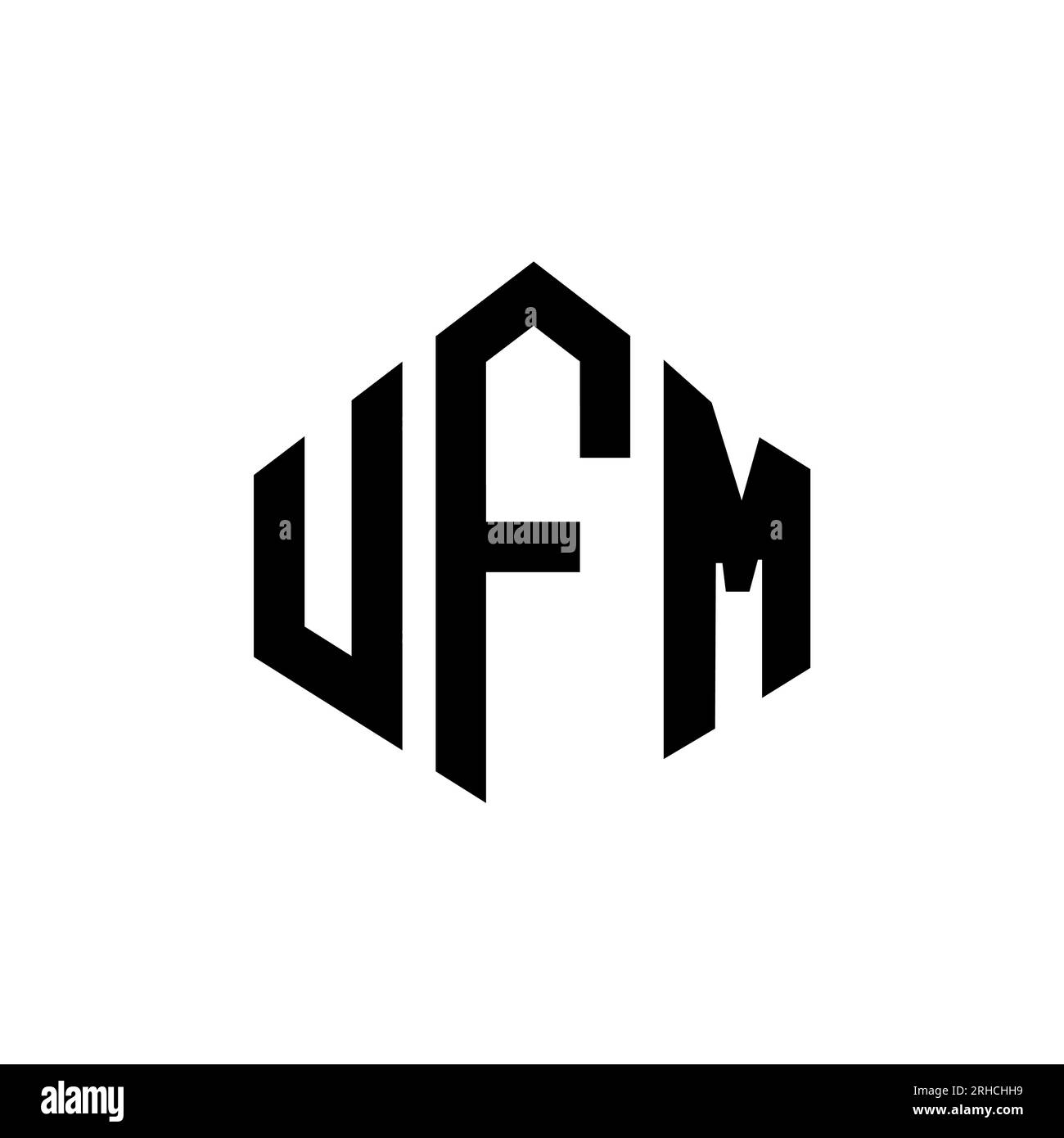 Ufm logo design Black and White Stock Photos & Images - Alamy