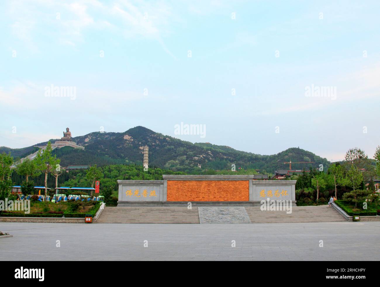 LONGKOU - MAY 16: Nanshan Giant Buddha scenic area on May 16, 2013 ...