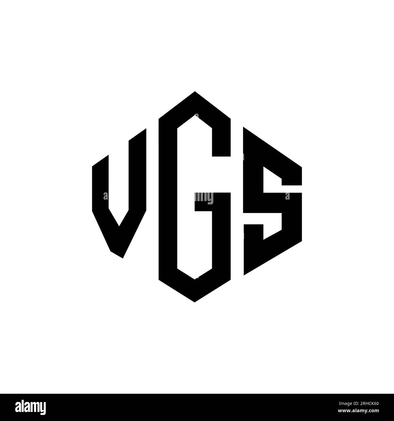 VGS letter logo design with polygon shape. VGS polygon and cube shape ...