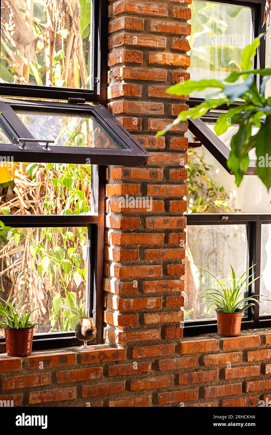 Modern loft interior big windows hi-res stock photography and images ...