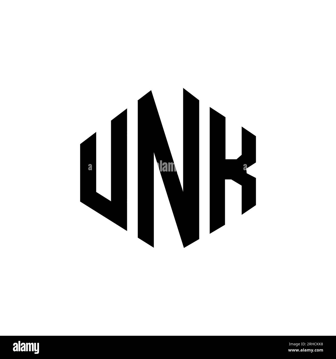 Unk Letter Logo Design With Polygon Shape Unk Polygon And Cube Shape Logo Design Unk Hexagon