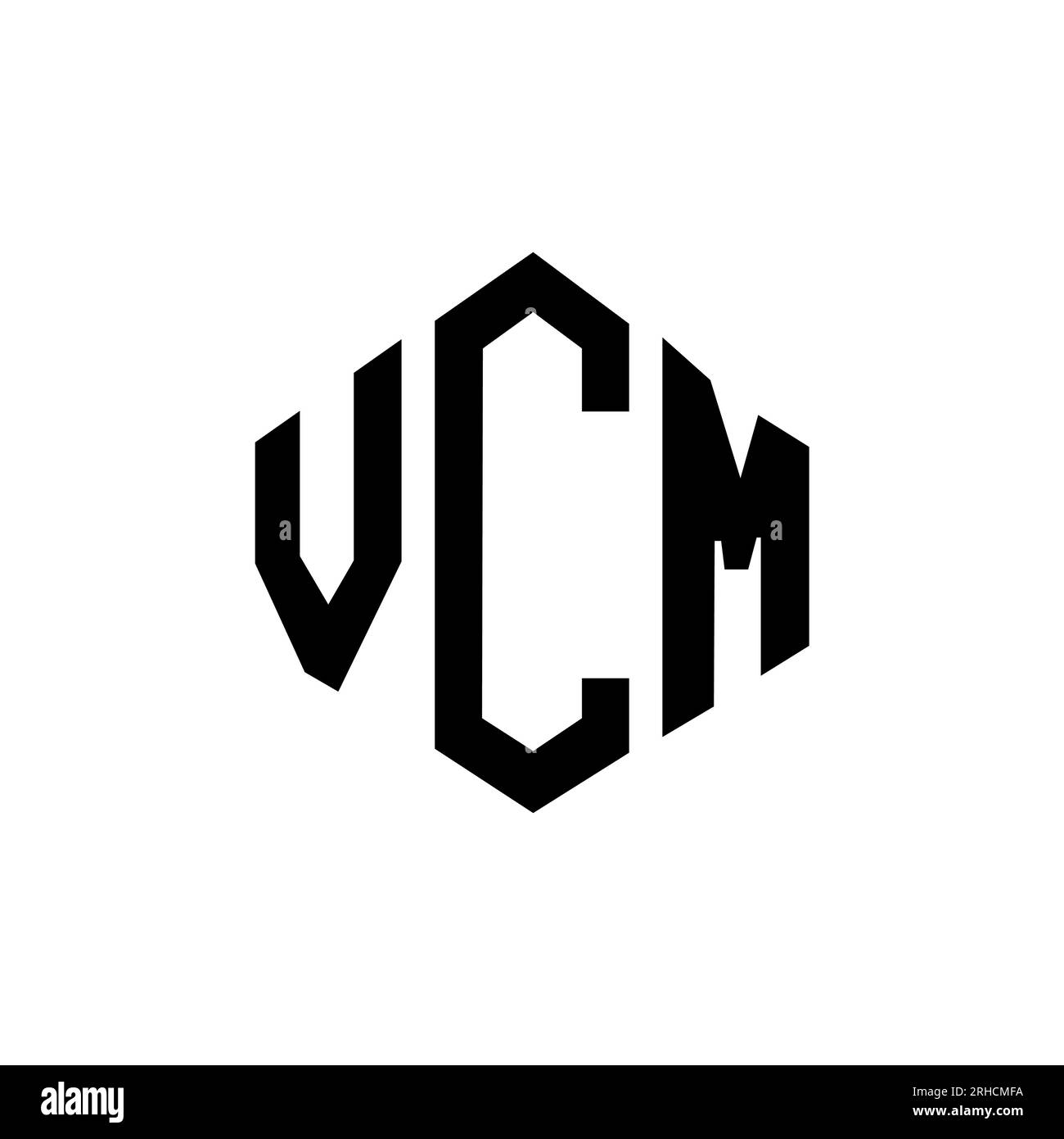 Vcm Letter Logo Design With Polygon Shape Vcm Polygon And Cube Shape