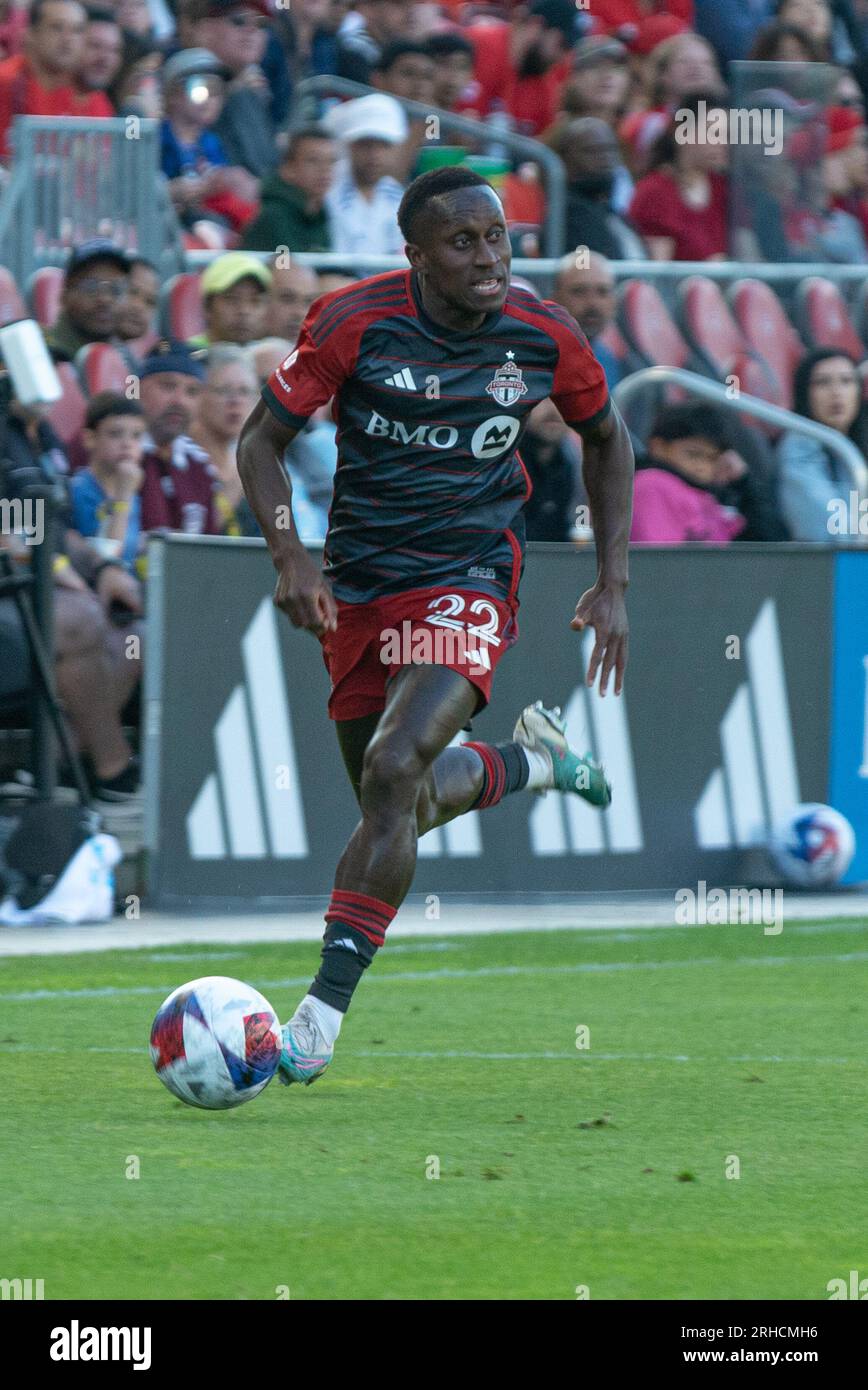 Toronto, ON, Canada -May 27, 2023: Richie Laryea #22 defender of the ...