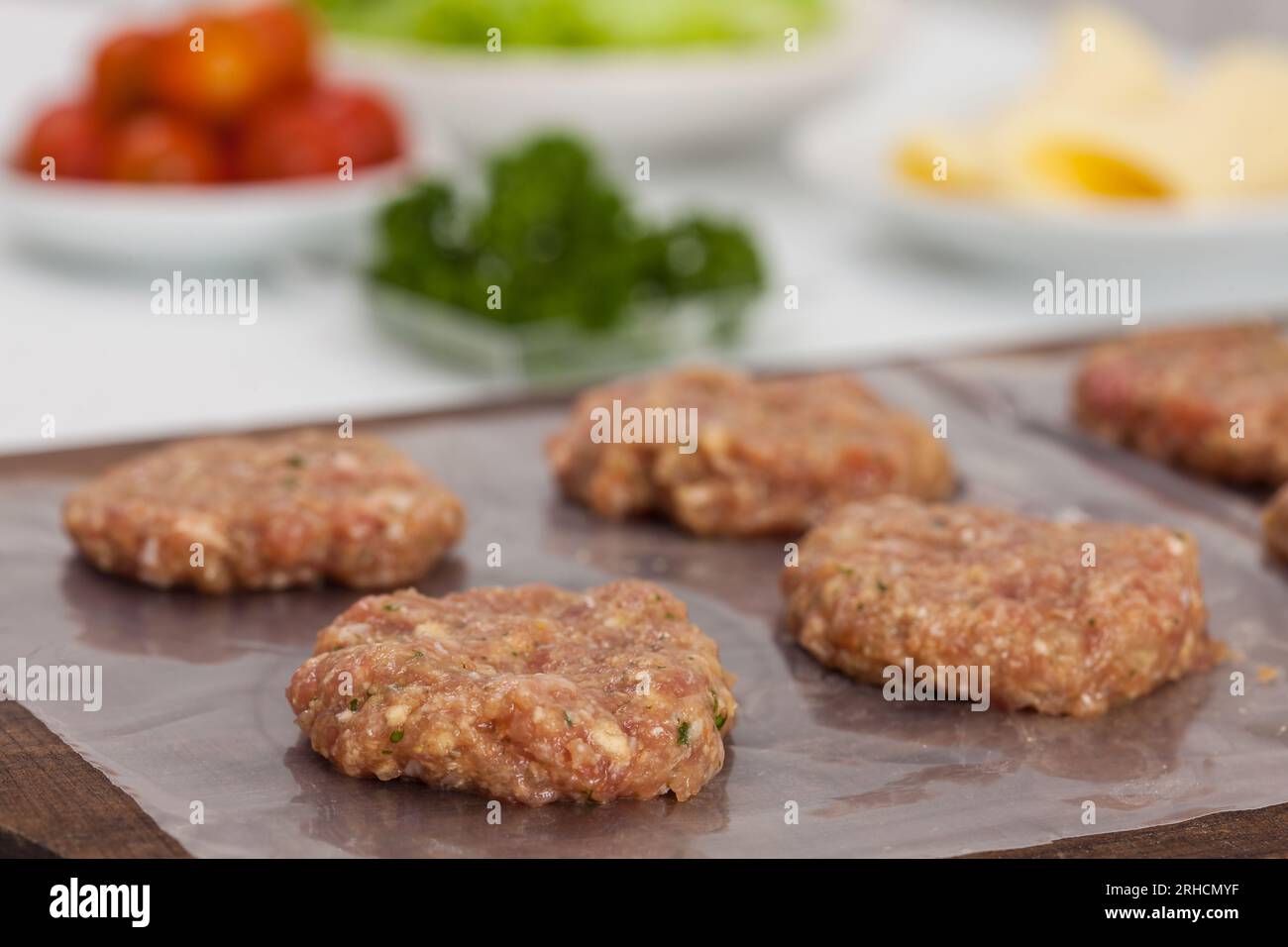 Step by step preparation of mini burgers. Homemade mini burgers for ...