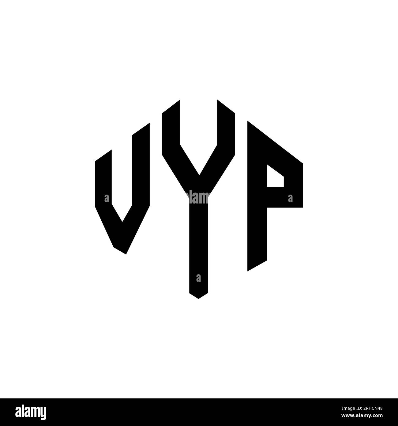VYP letter logo design with polygon shape. VYP polygon and cube shape ...