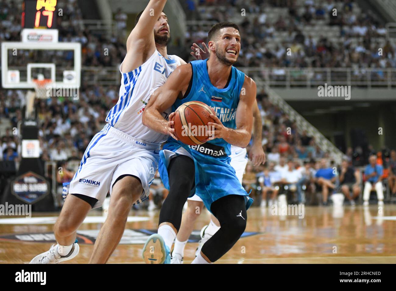 Aleksej Nikolic (Slovenia National Team) against Greece Stock Photo - Alamy