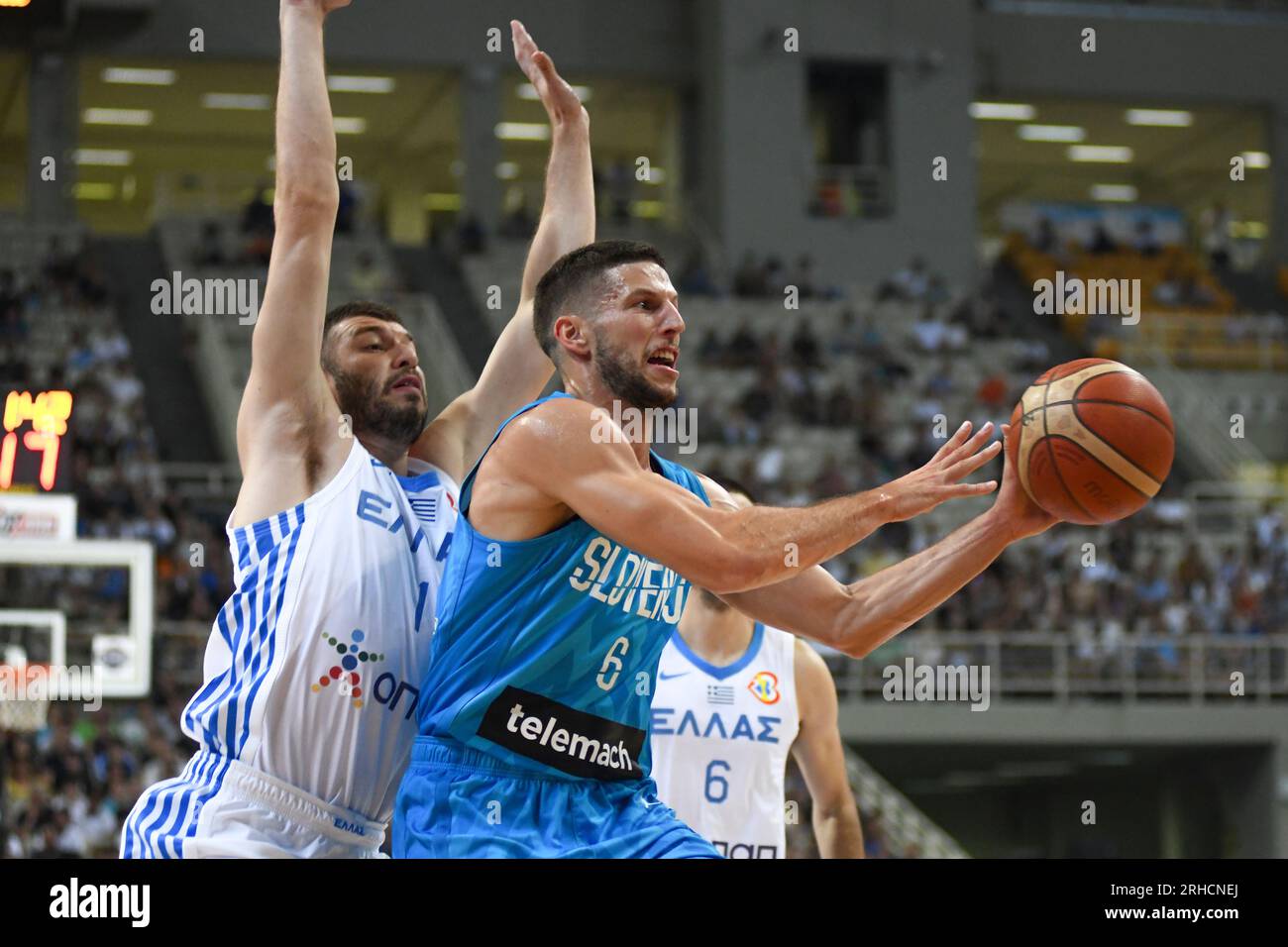 Aleksej Nikolic (Slovenia National Team) against Greece Stock Photo - Alamy