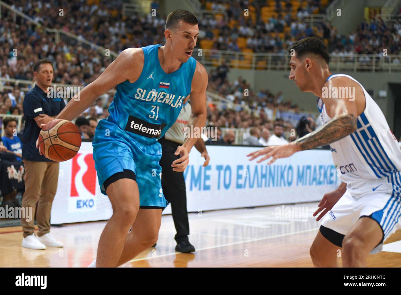 Vlatko Cancar (Slovenia National Team) against Greece Stock Photo - Alamy