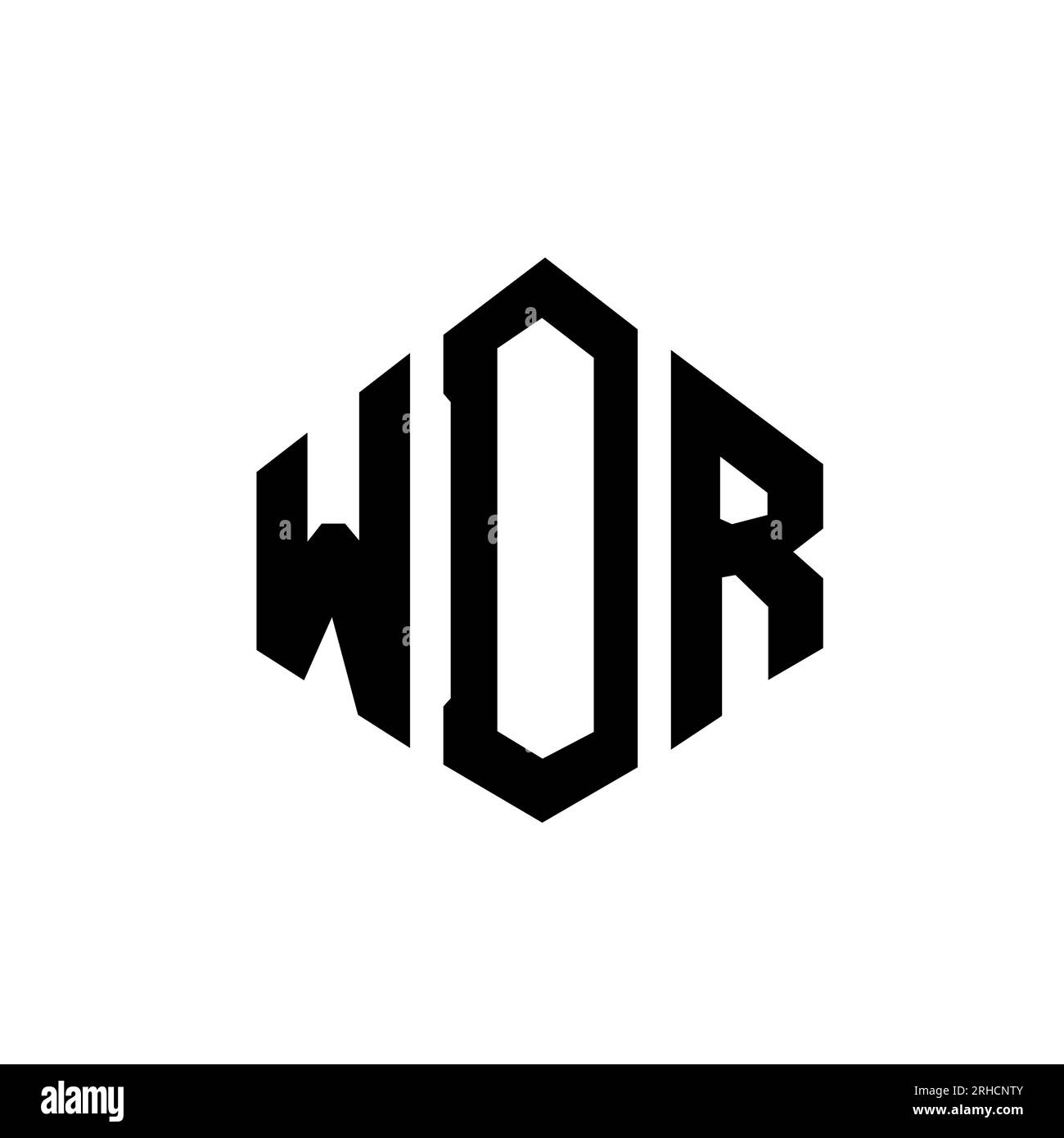 WDR letter logo design with polygon shape. WDR polygon and cube shape ...