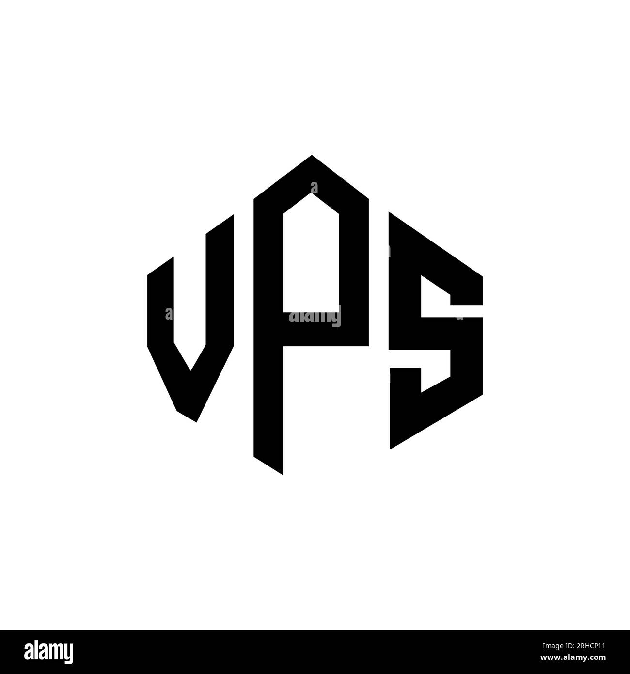 VPS letter logo design with polygon shape. VPS polygon and cube shape ...
