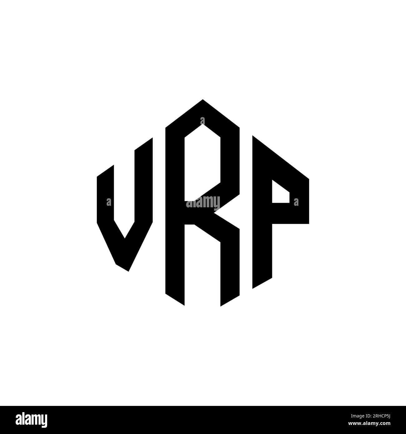 VRP letter logo design with polygon shape. VRP polygon and cube shape ...