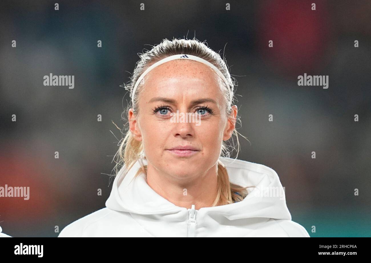 August 15 2023: Amanda Ilestedt (Sweden) looks on during a game, at ...