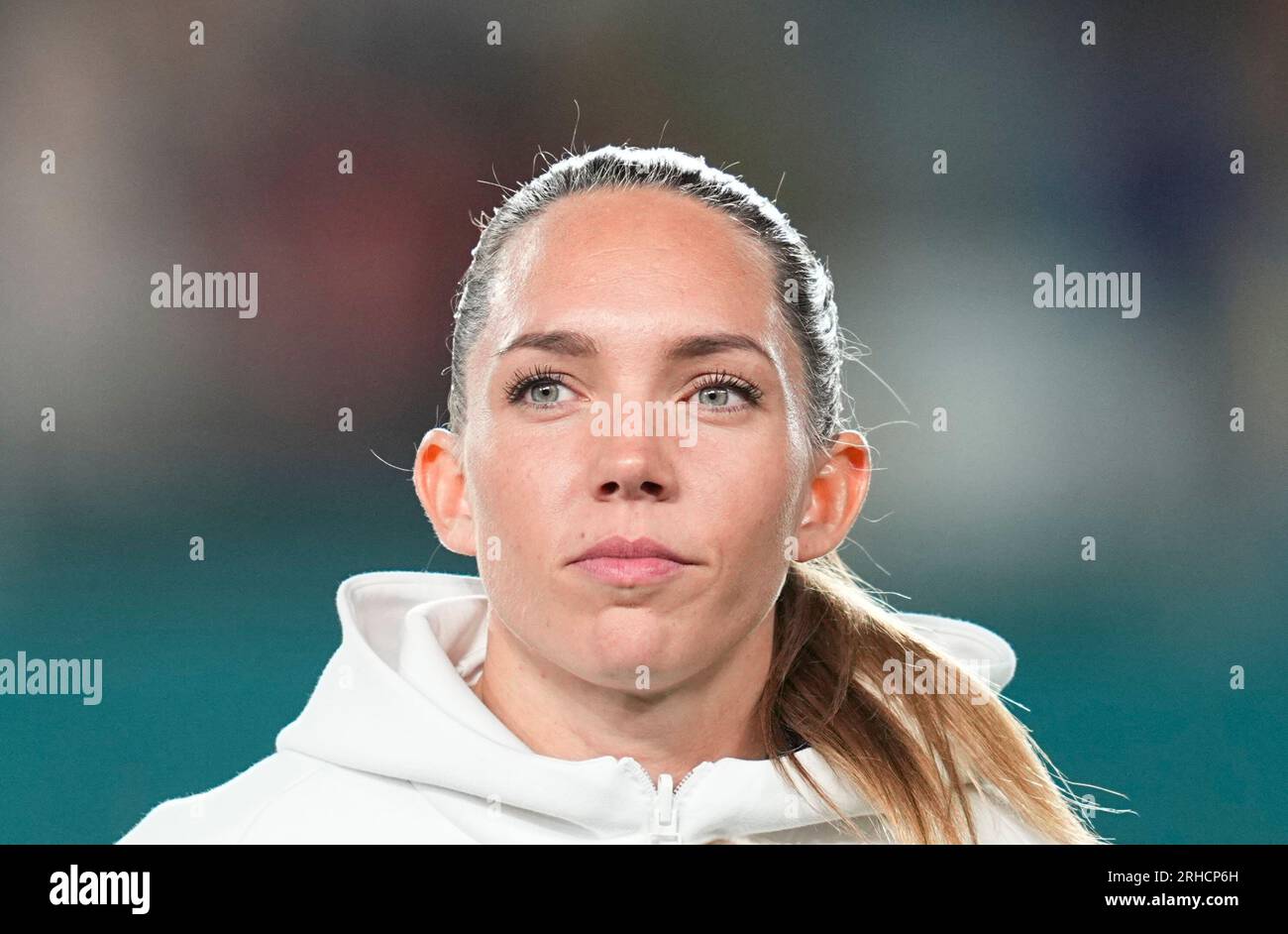 August 15 2023: Elin Rubensson (Sweden) looks on during a game, at ...