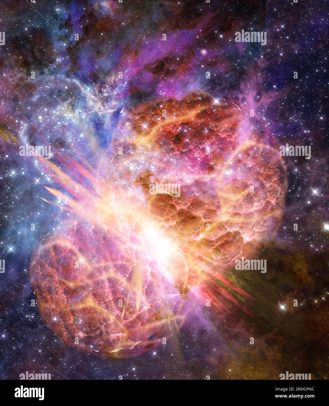 Eta Carinae and Homunculus nebula, illustration Stock Photo - Alamy