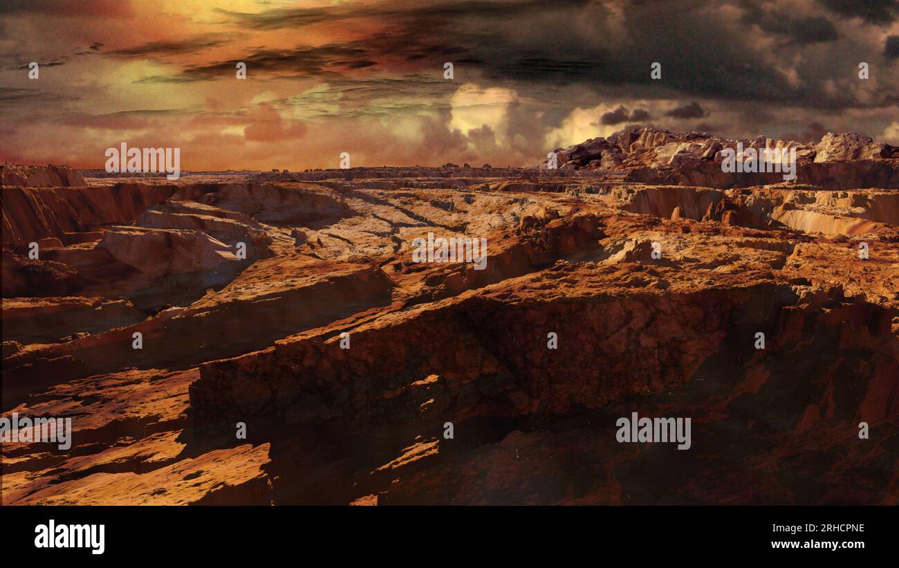 LHS 475 b exoplanet, illustration Stock Photo - Alamy