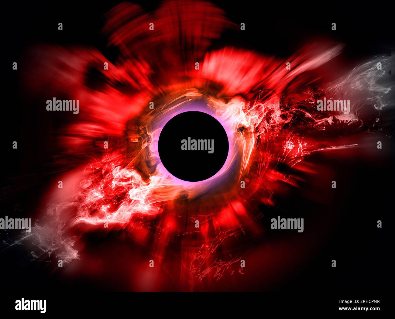 Hawking radiation, conceptual illustration Stock Photo - Alamy