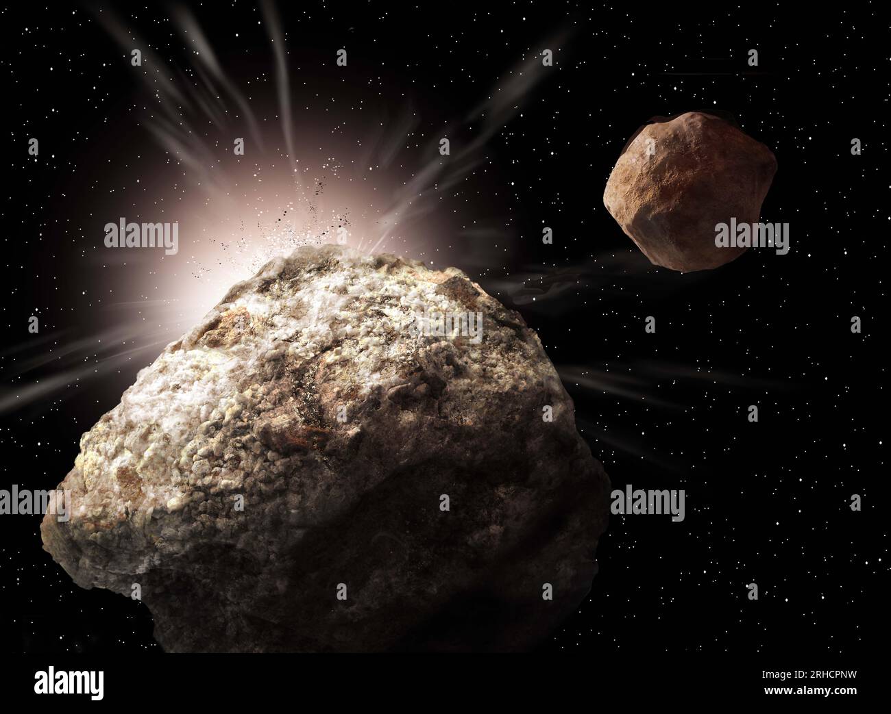 DART asteroid collision, illustration Stock Photo - Alamy DART asteroid collision, illustration Stock Photo - Alamy