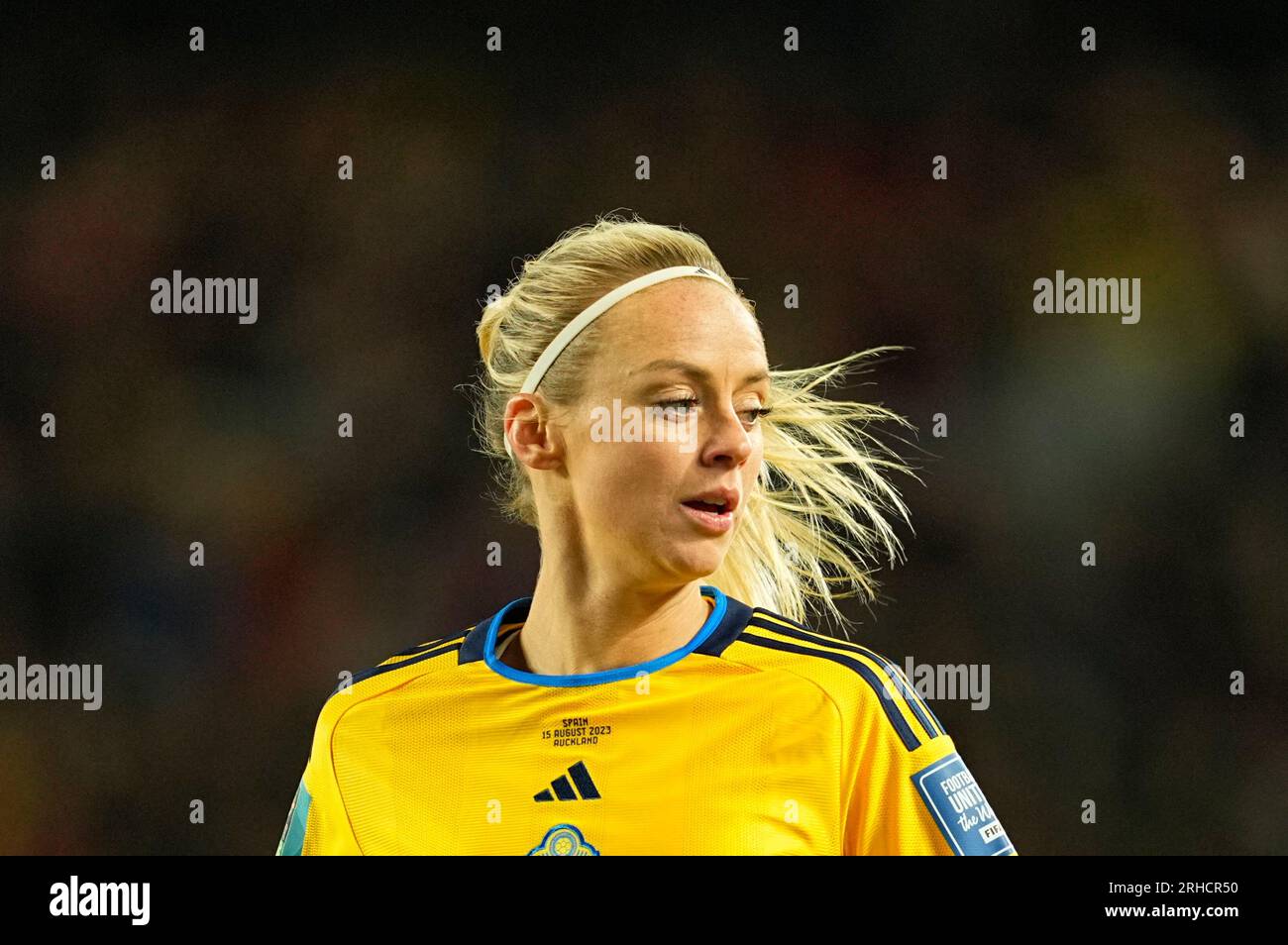 August 15 2023: Amanda Ilestedt (Sweden) looks on during a game, at ...
