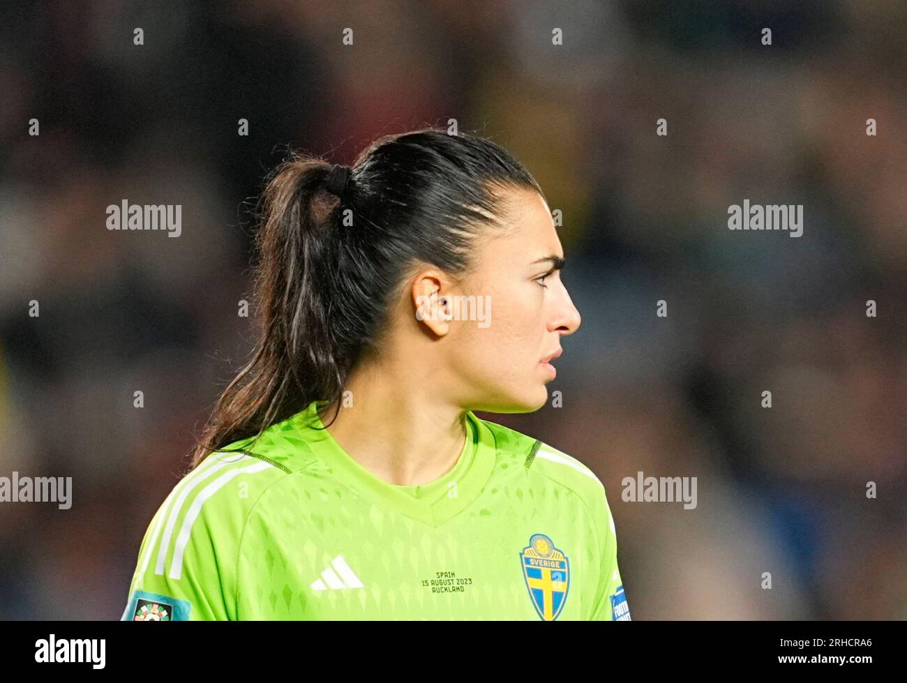 August 15 2023: Zecira Musovic (Sweden)l controls the ball during a ...