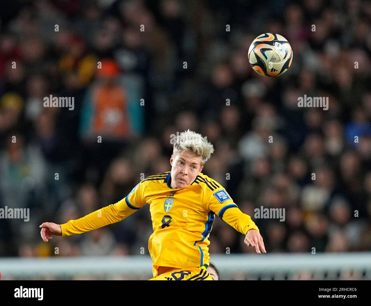 August 15 2023: Lina Hurtig (Sweden) heads during a game, at, . Kim ...