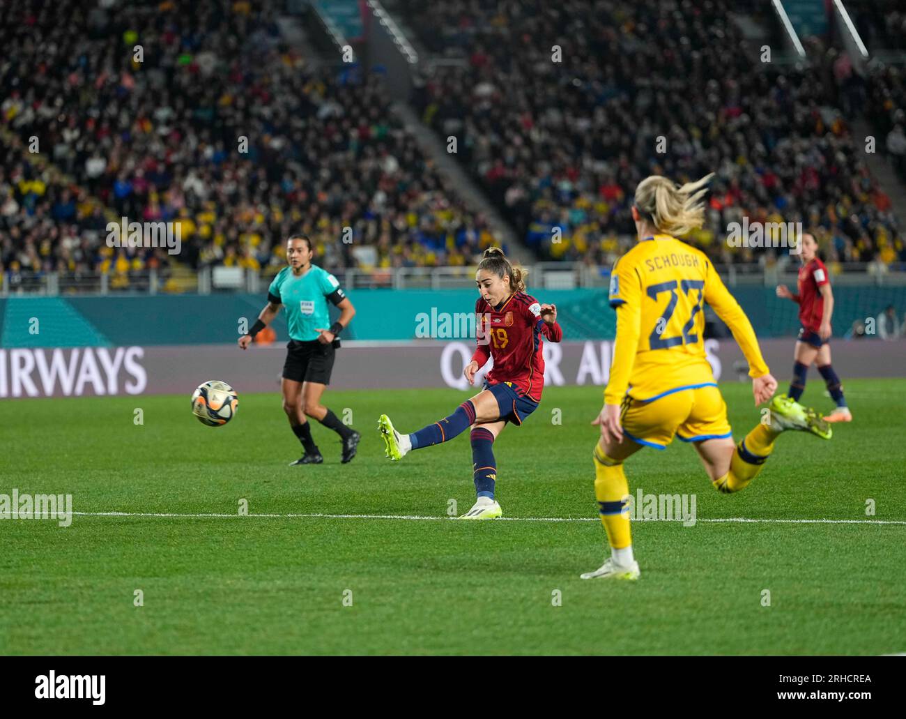 August 15 2023: Olga Carmona (Spain) scores the second goal during a ...