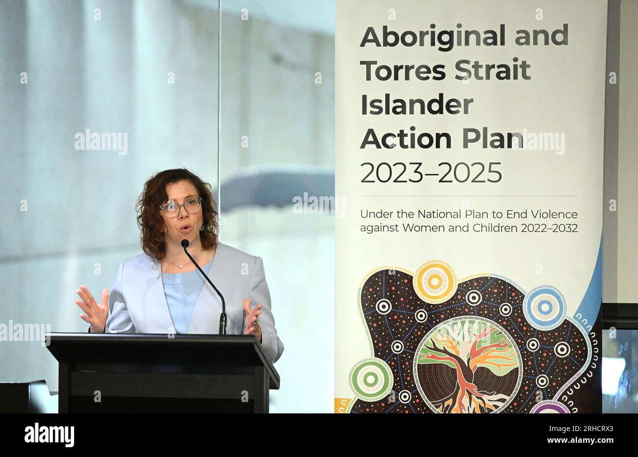Brisbane, Australia. 16th Aug, 2023. Federal Social Services Minister ...