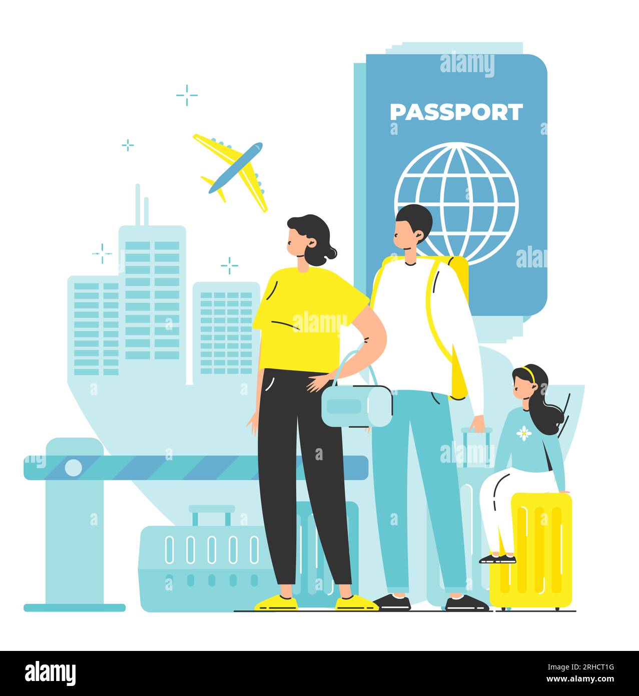 Migrant children Stock Vector Images - Alamy