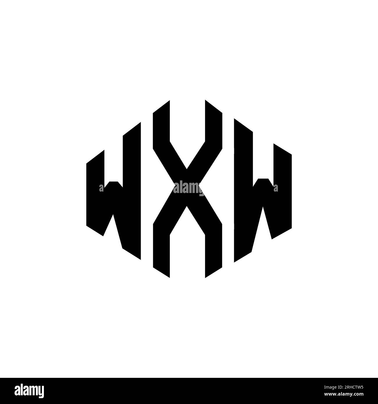 Wxw logo design Black and White Stock Photos & Images - Alamy