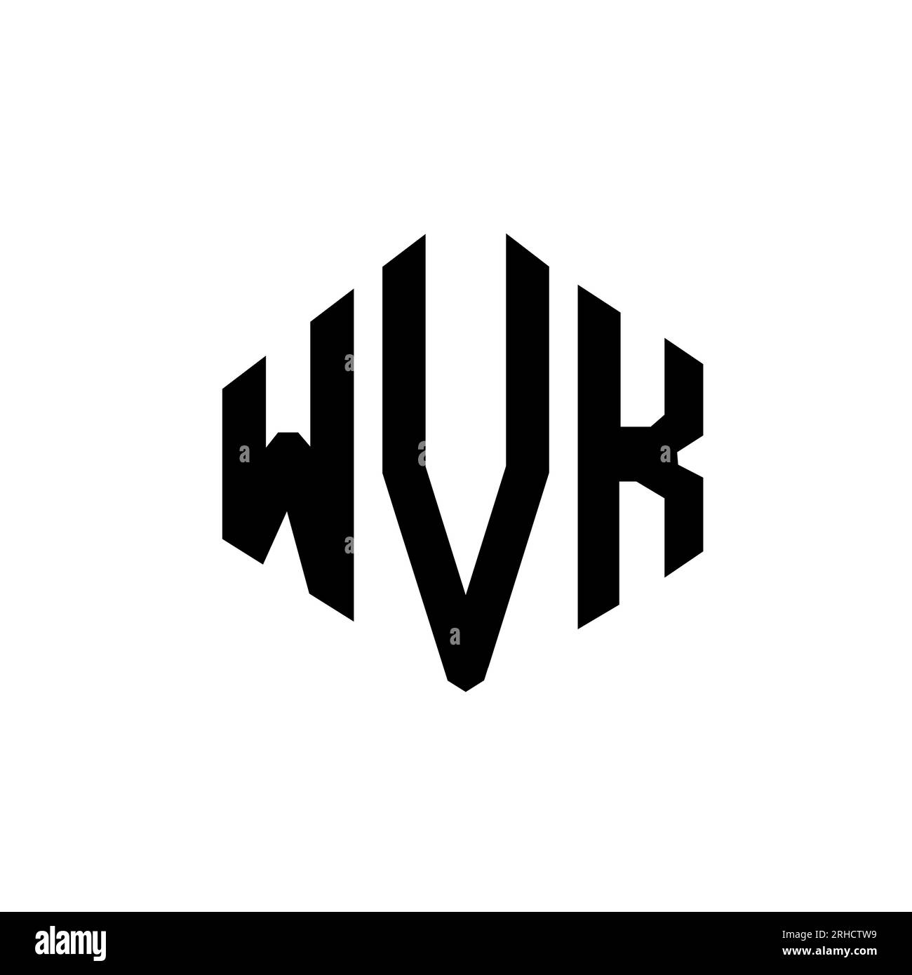 Wvk logo design hi-res stock photography and images - Alamy