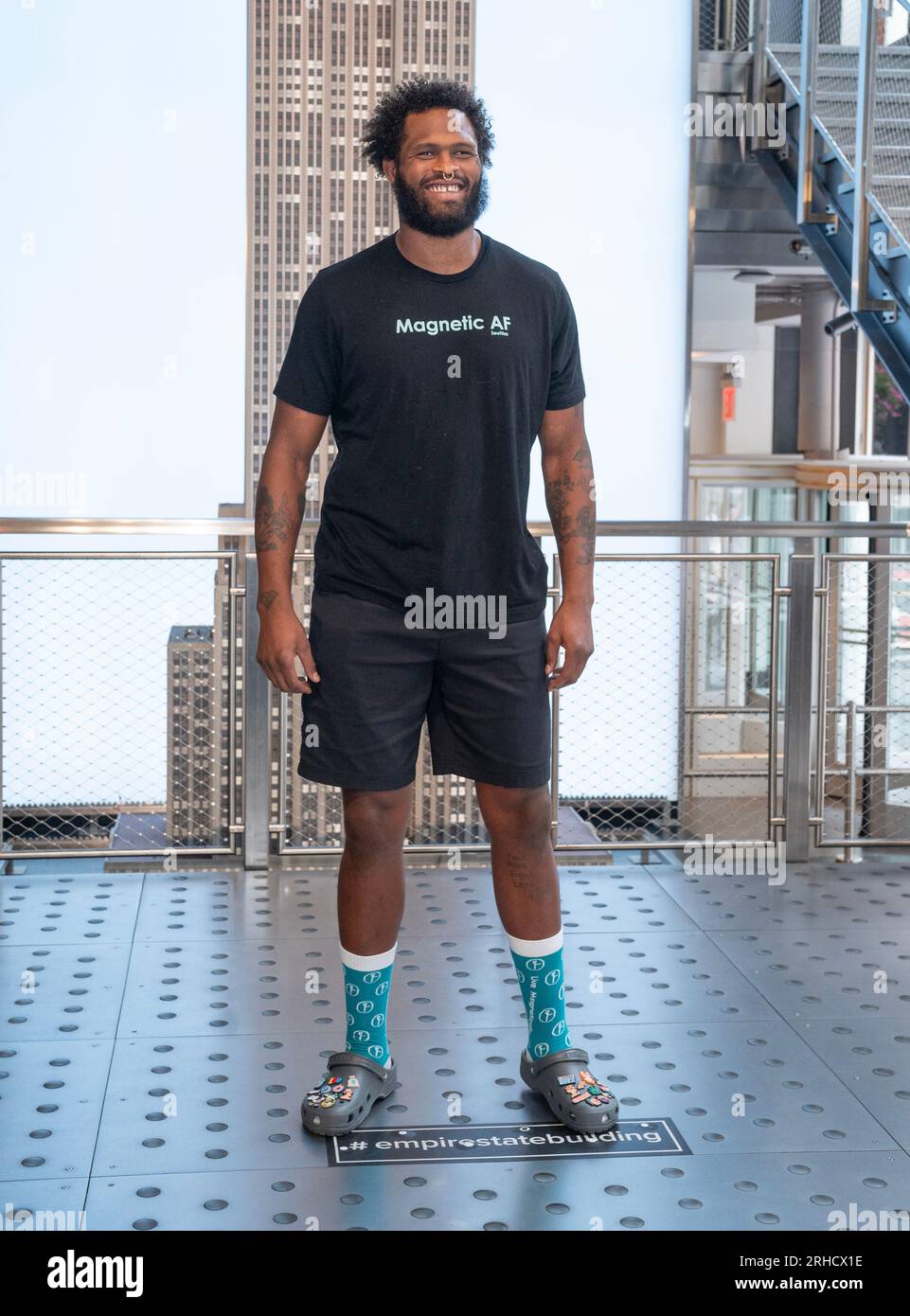 PFL fighter Maurice Greene visits Empire State Building in New York on ...