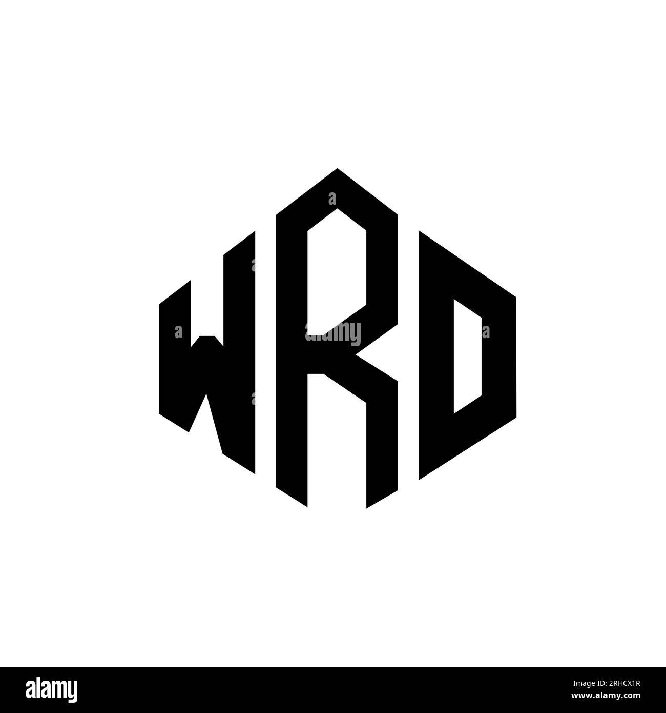 WRO letter logo design with polygon shape. WRO polygon and cube shape ...