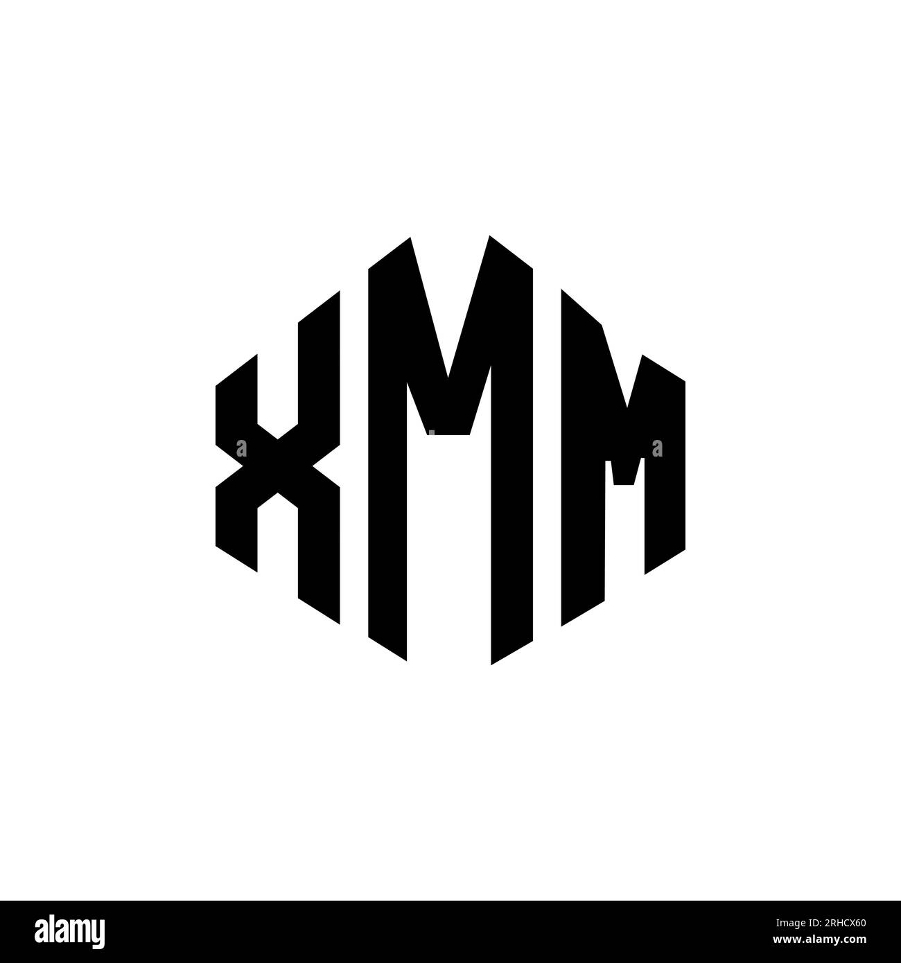 XMM letter logo design with polygon shape. XMM polygon and cube shape ...