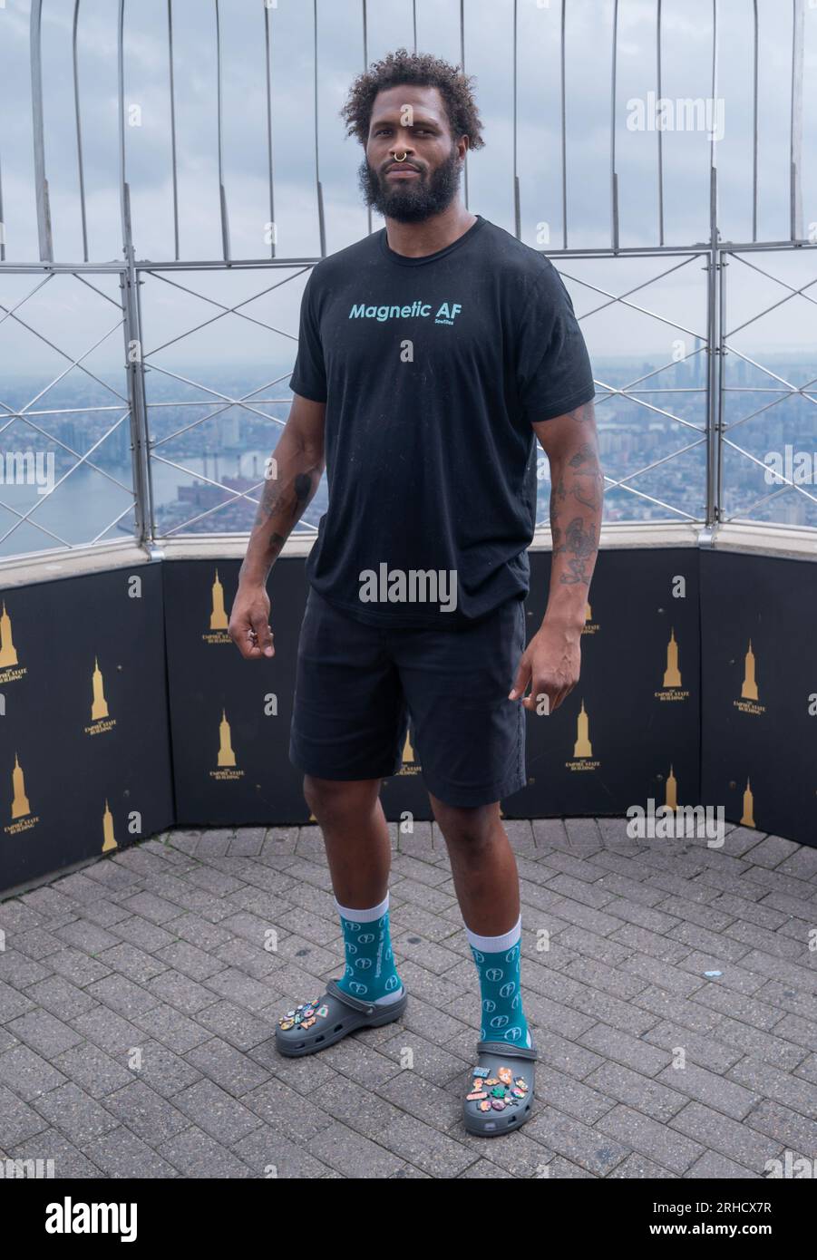 PFL fighter Maurice Greene visits Empire State Building in New York on ...