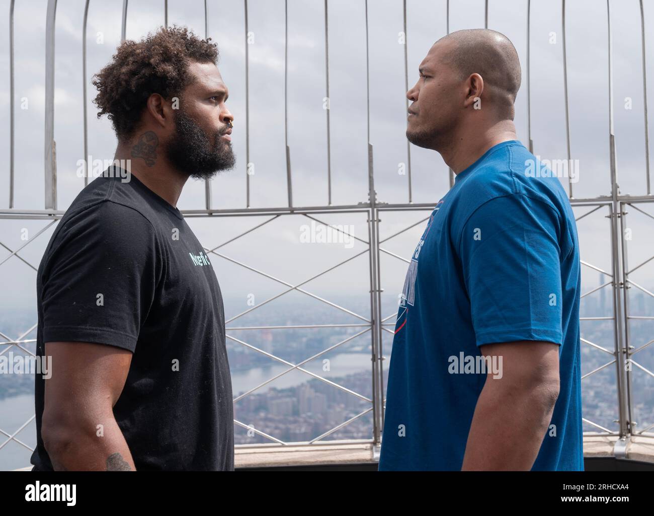 PFL fighters Maurice Greene and Renan Ferreira visit Empire State ...