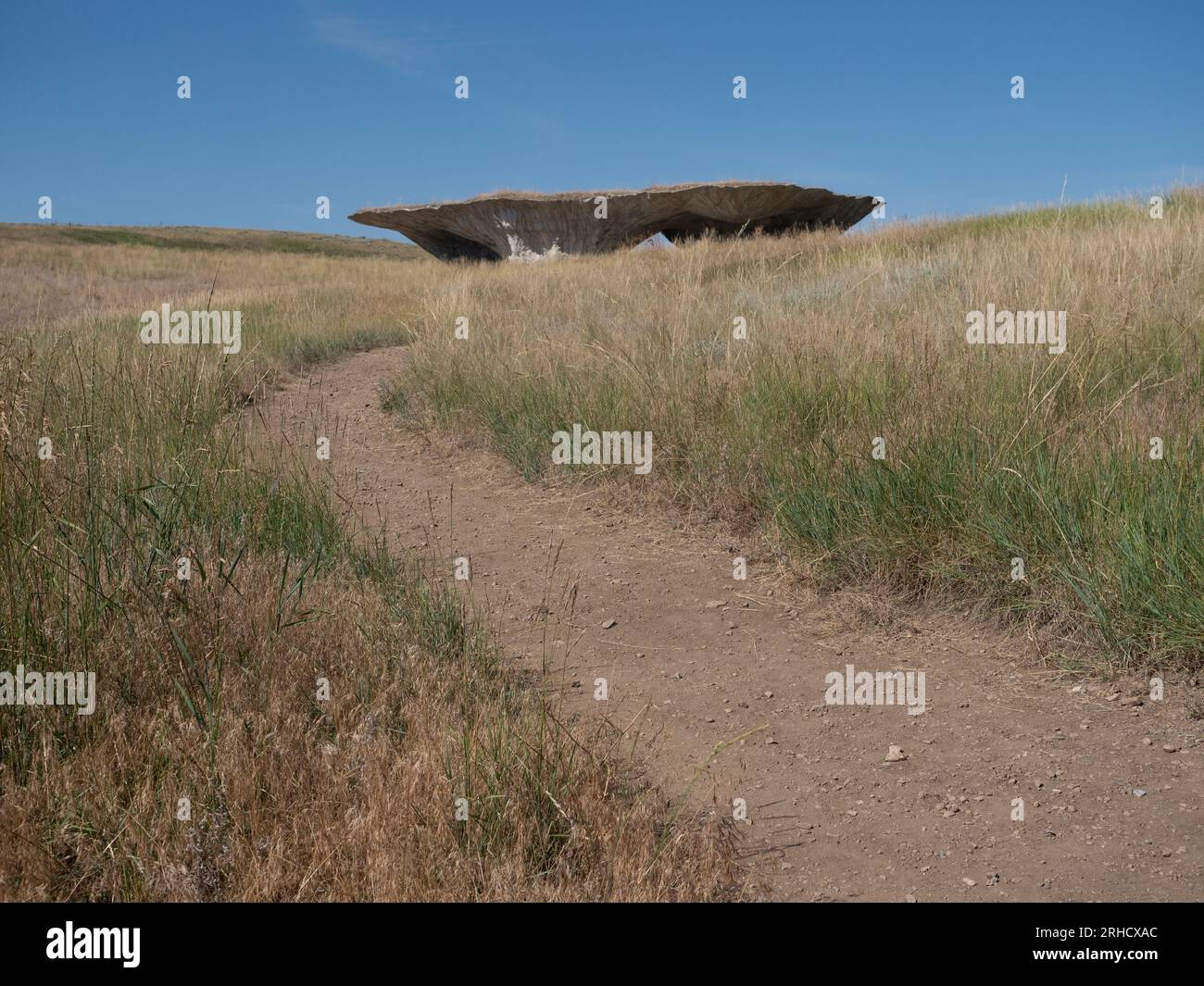 The Domo at Tippet Rise Art Center near Fishtail, Montana, with a field ...