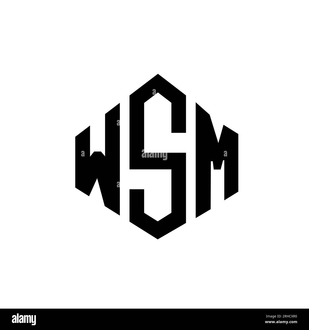 Wsm hexagon Stock Vector Images - Alamy