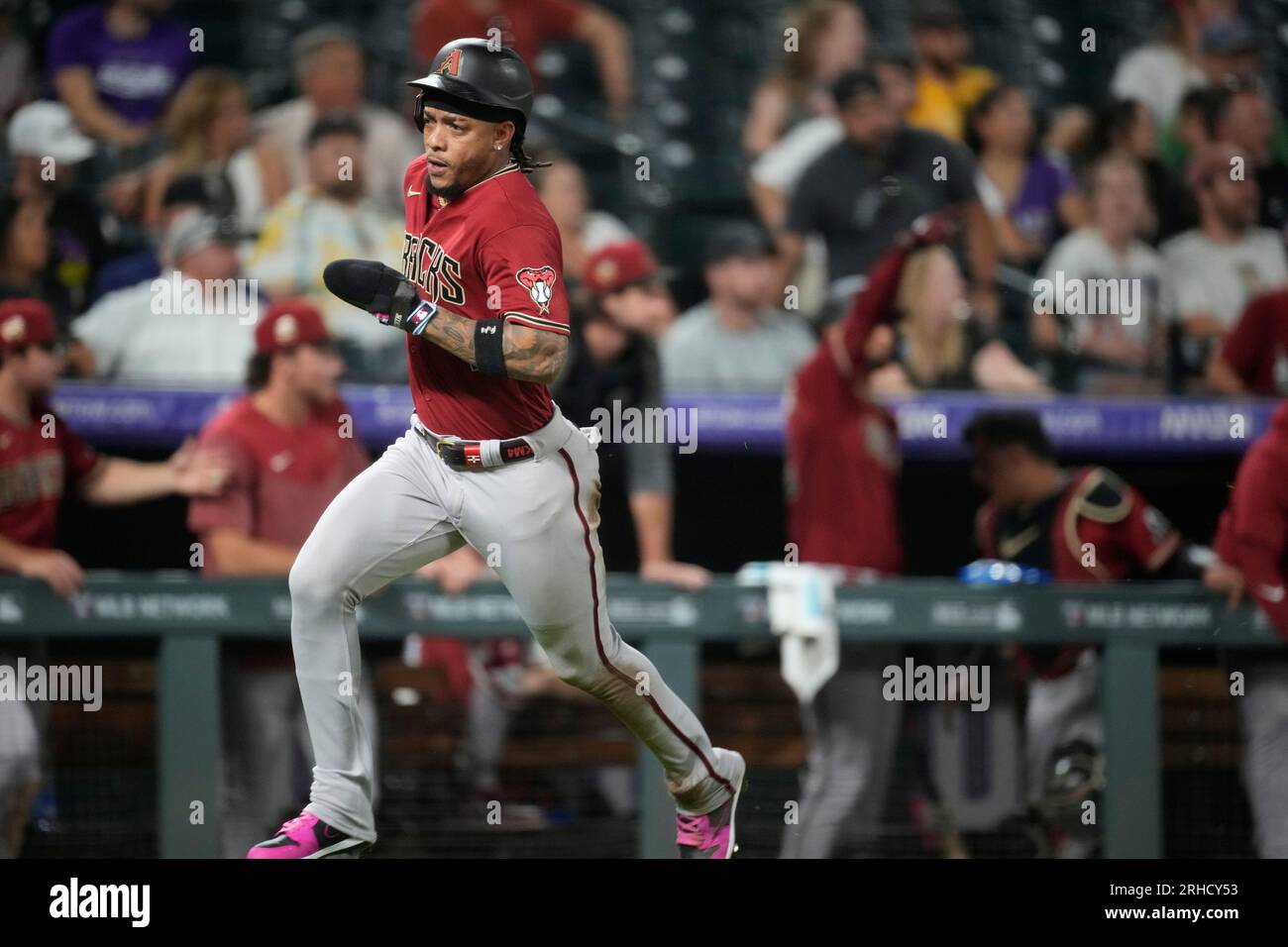 Arizona Diamondbacks' Ketel Marte rounds third base on the way to ...