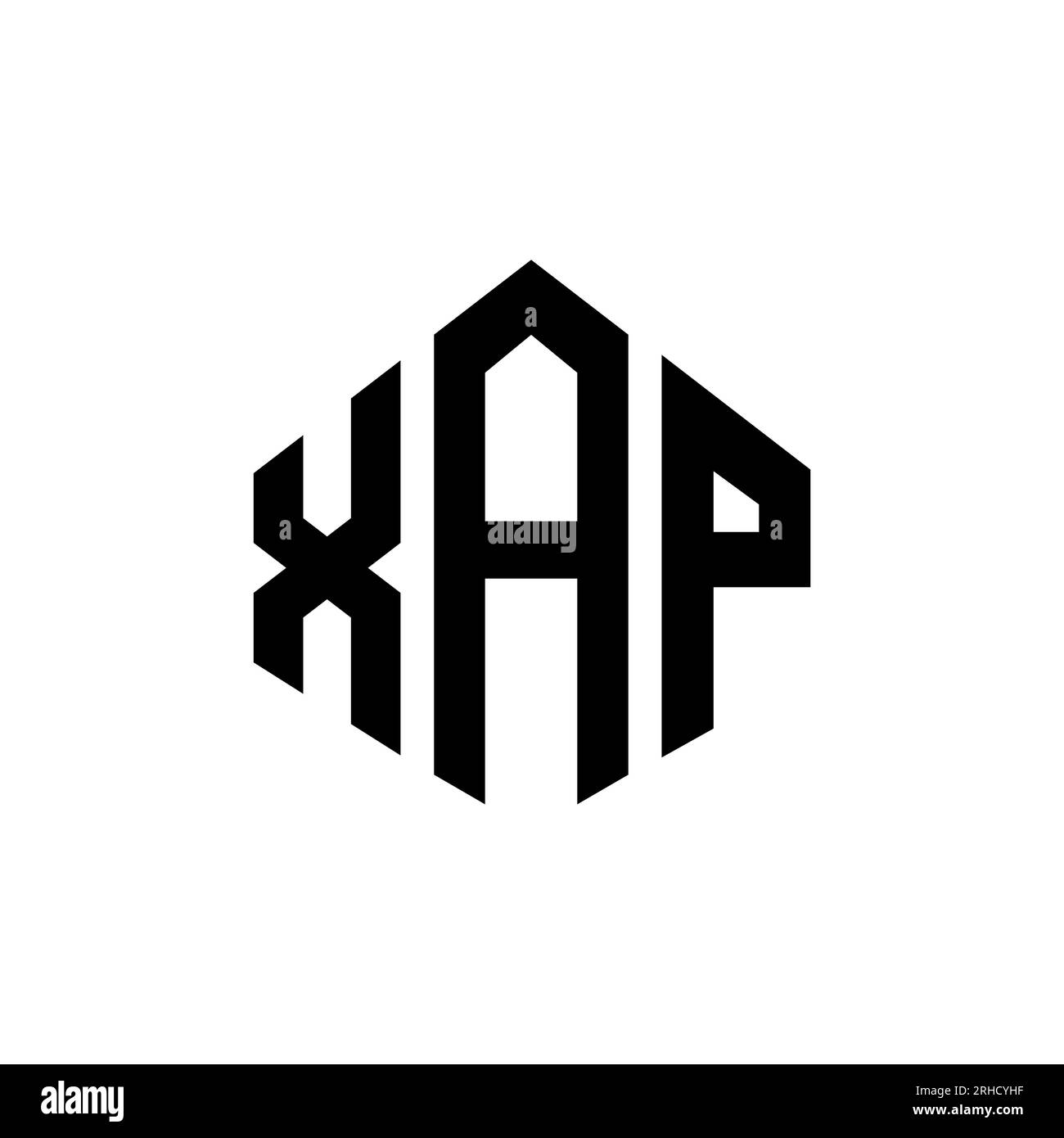 Xap logo design Black and White Stock Photos & Images - Alamy