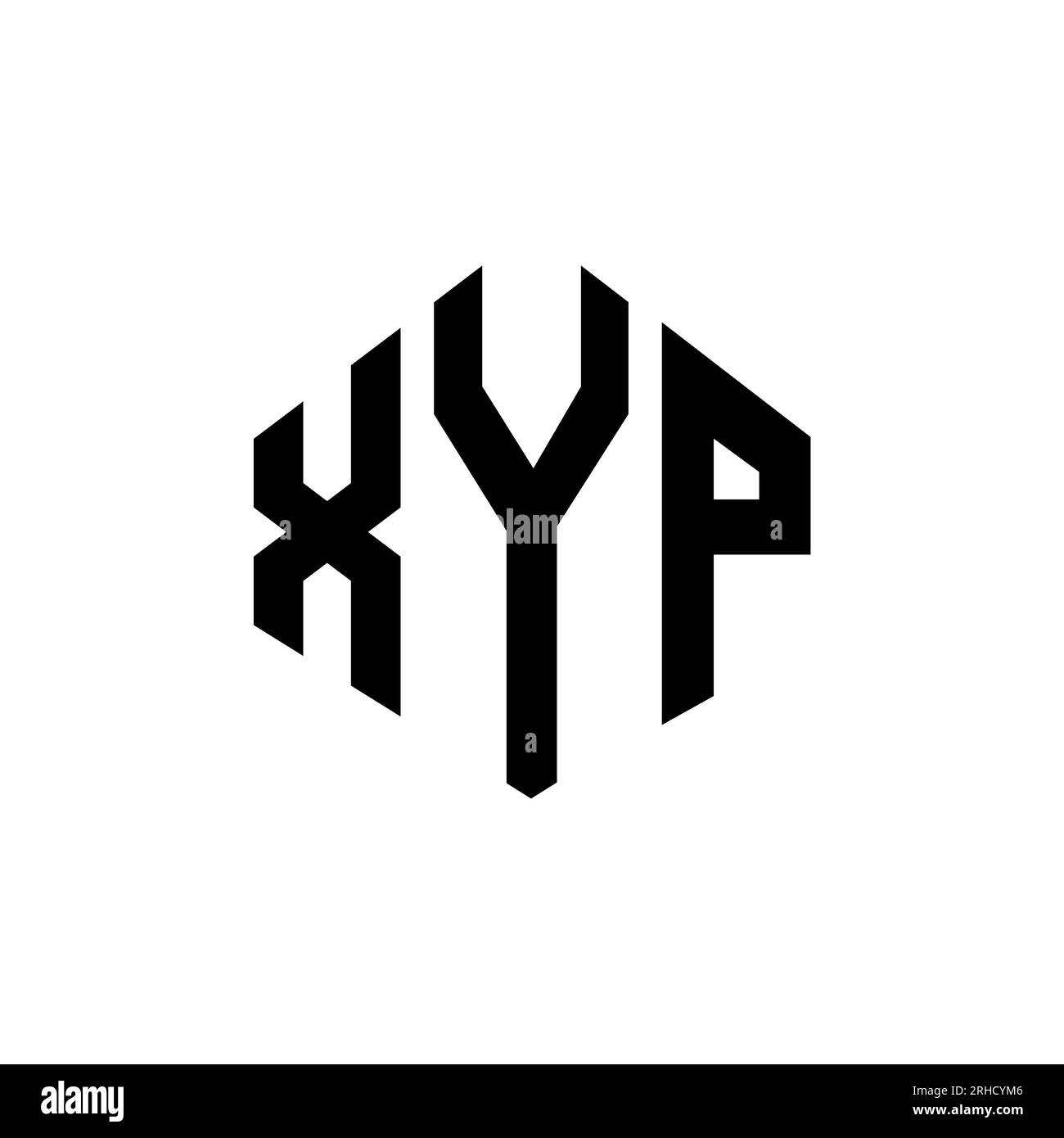 XYP letter logo design with polygon shape. XYP polygon and cube shape ...