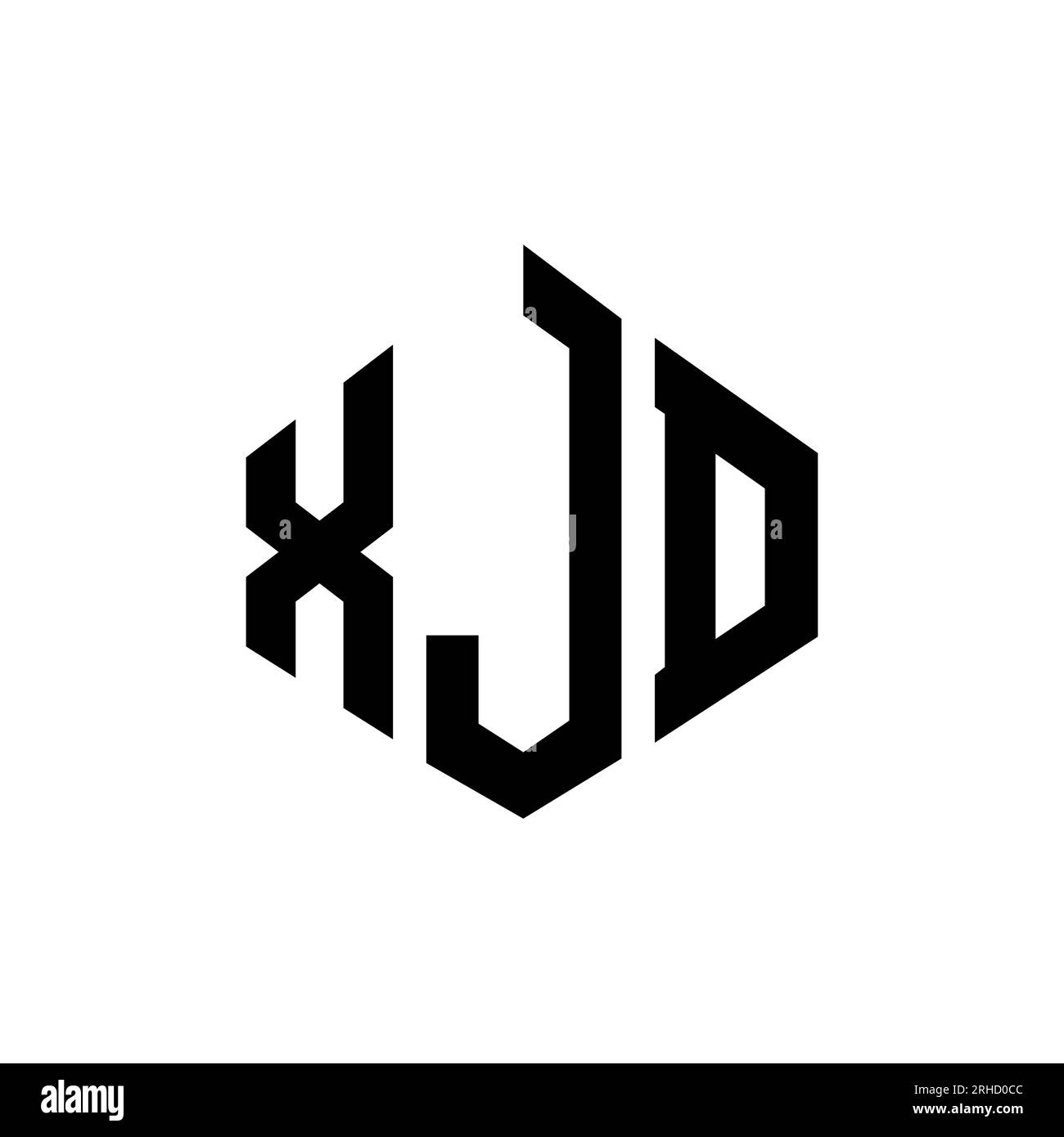 XJD letter logo design with polygon shape. XJD polygon and cube shape ...