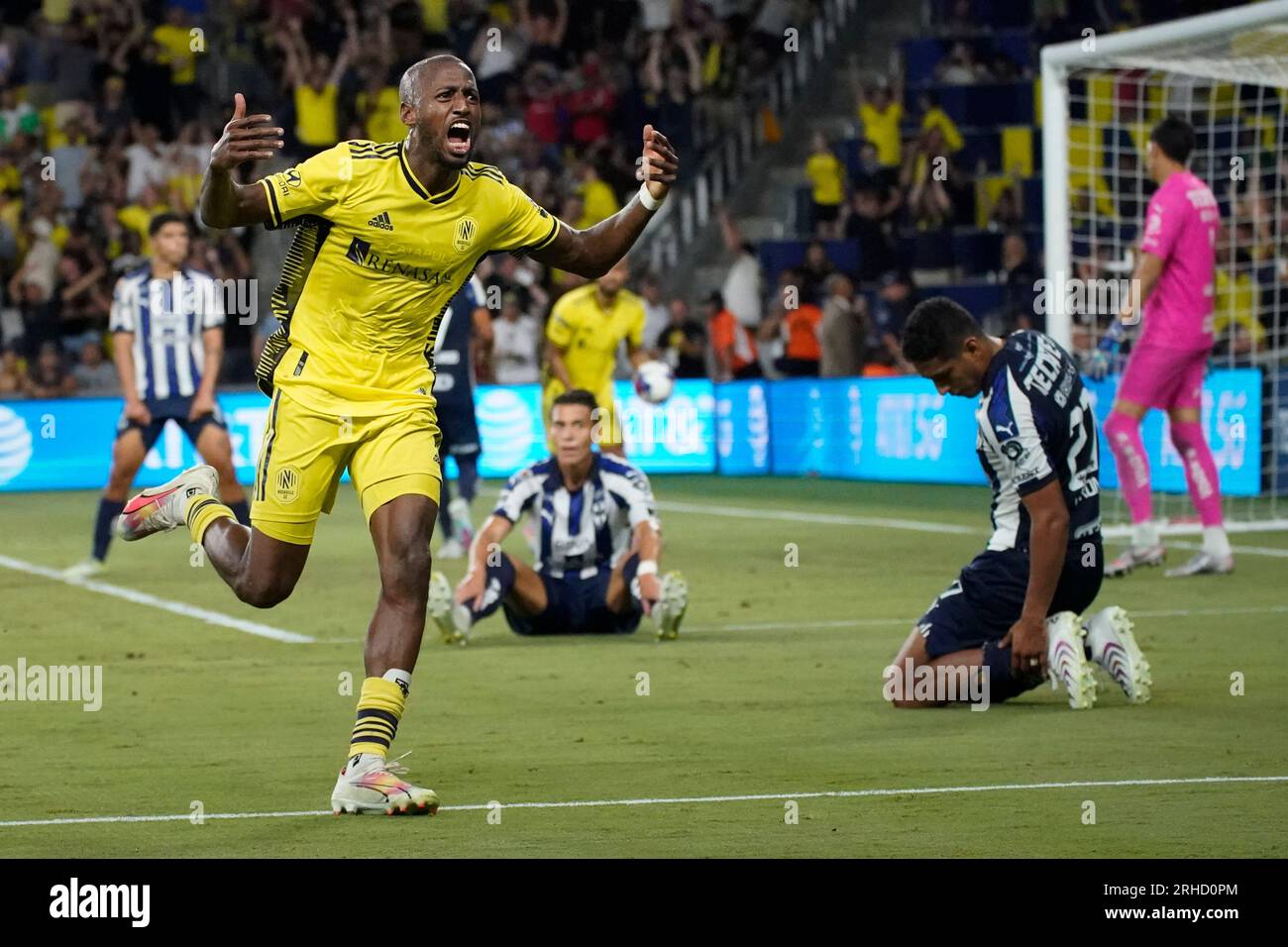 Nashville SC midfielder Fafà Picault celebrates his goal against ...
