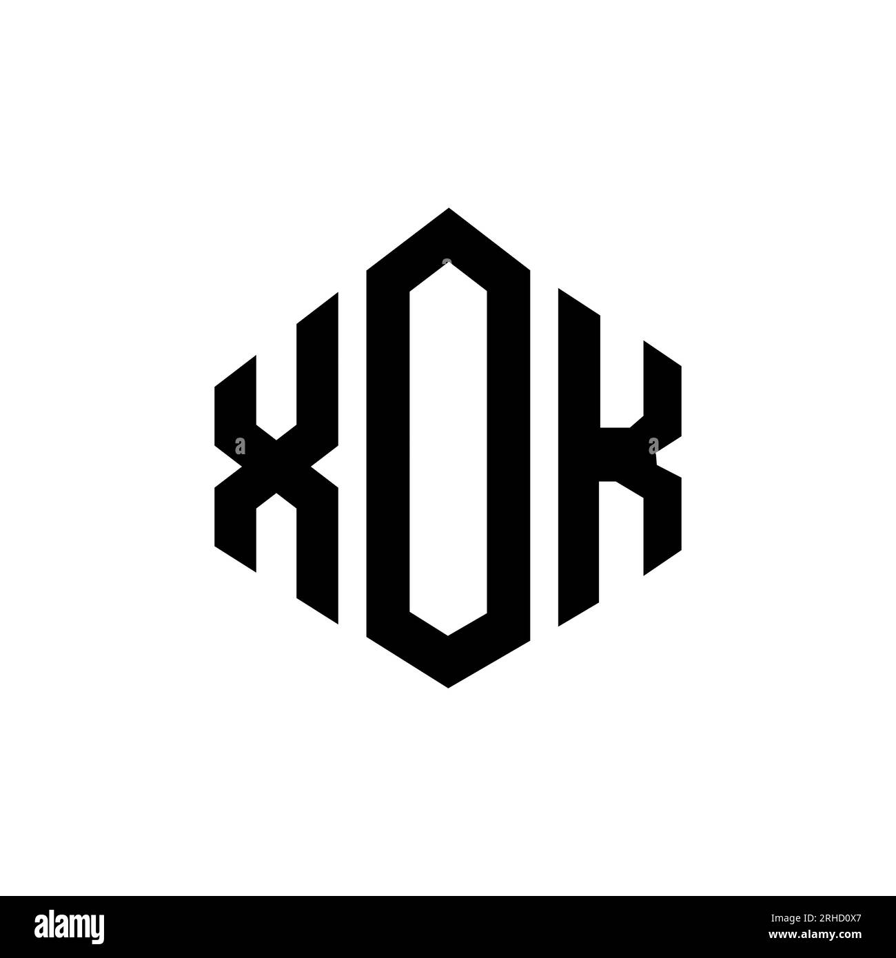 Xok logo design Black and White Stock Photos & Images - Alamy