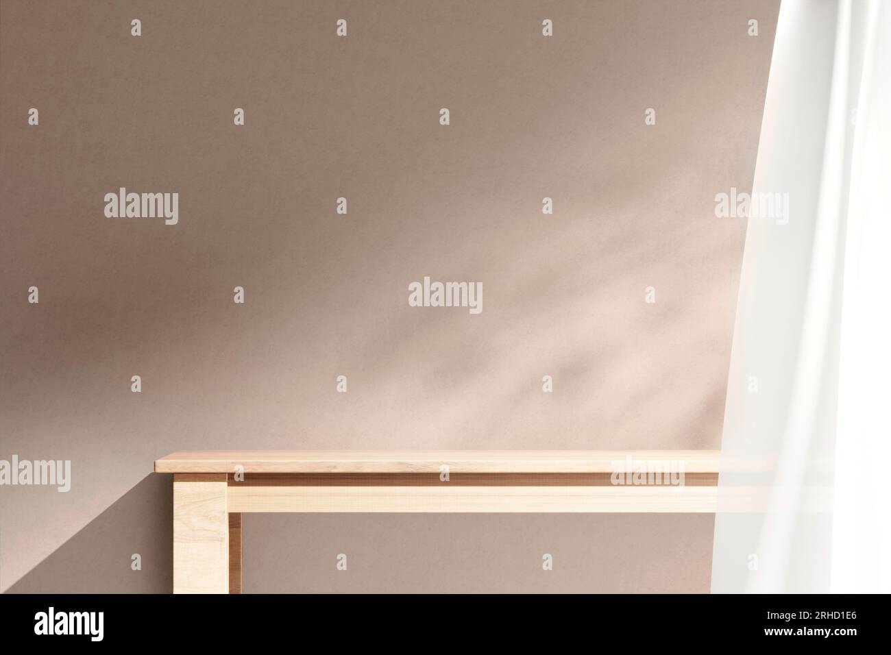 Simple monotone background with vases, tree shadows and natural light ...