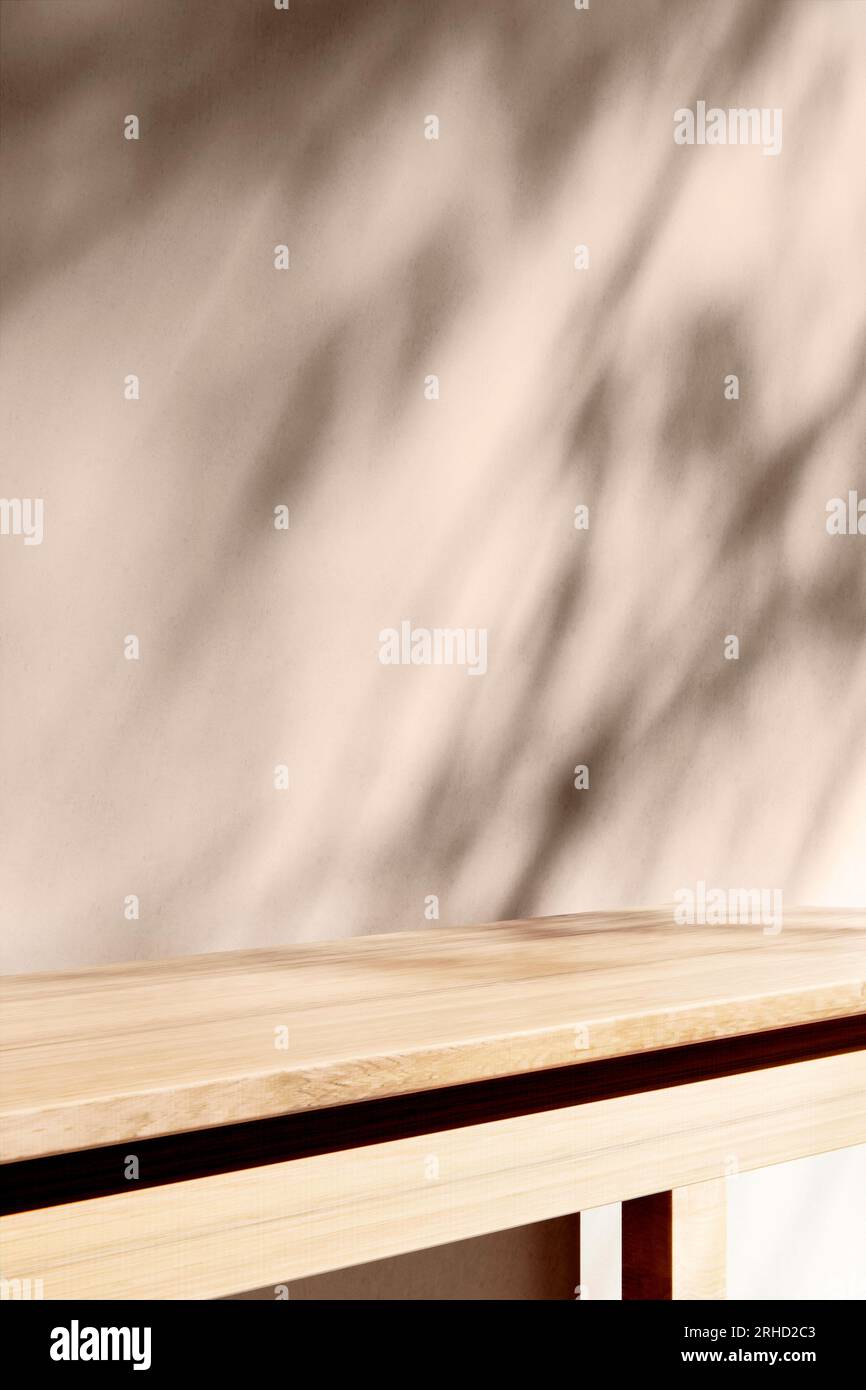 Simple monotone background with vases, tree shadows and natural light ...